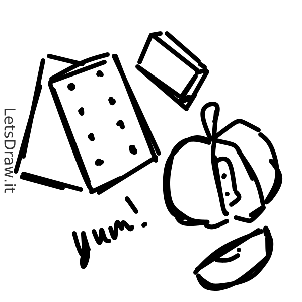 How to draw snack / qt89f7dkt.png / LetsDrawIt
