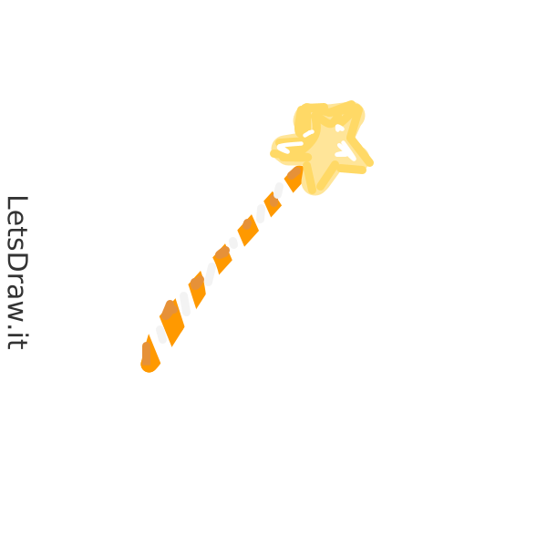 How to draw magic wand / qu8qru8e9.png / LetsDrawIt