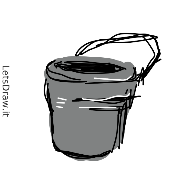 How to draw bucket / qwfcdfxsh.png / LetsDrawIt