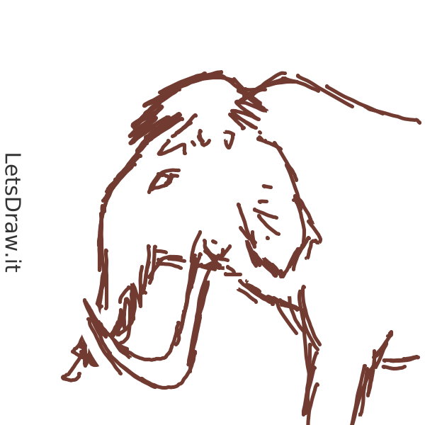 How to draw mammoth / qx9yetzbf.png / LetsDrawIt