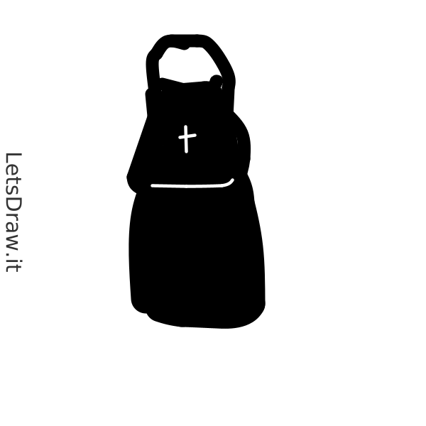 How to draw nun / qxk9c6qsd.png / LetsDrawIt