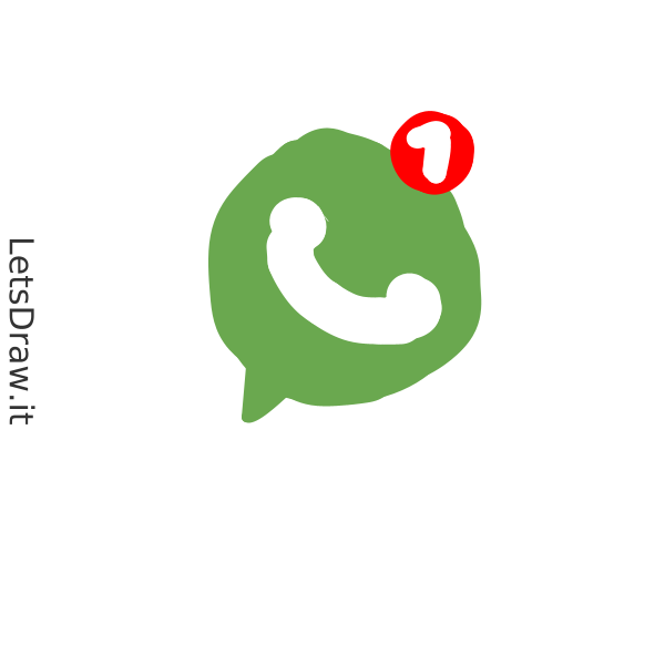 How to draw WhatsApp / qxwsefqzh.png / LetsDrawIt