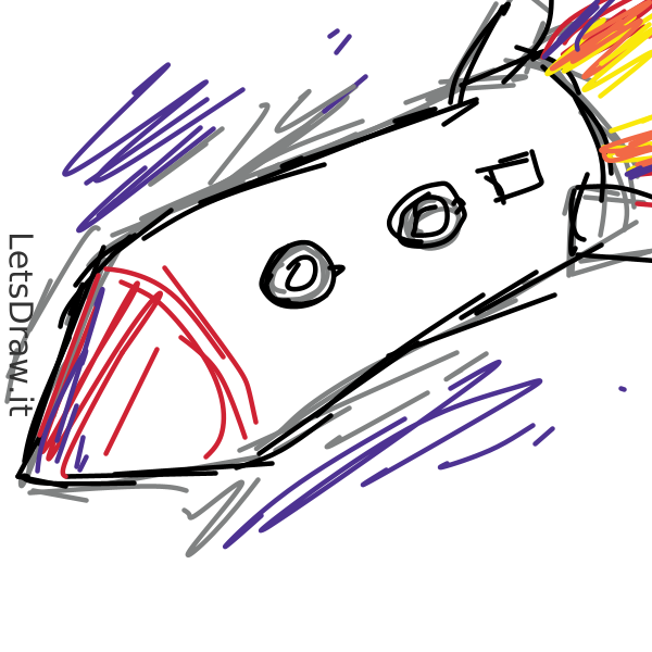 How to draw rocket / r1i5n6g6w.png / LetsDrawIt