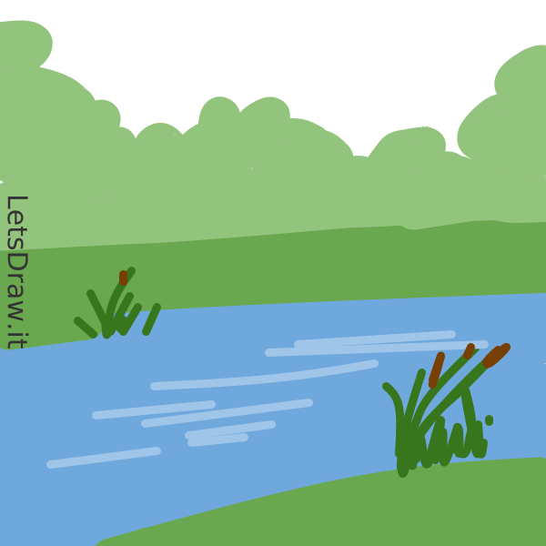 How to draw lake / r3yofdm9.png / LetsDrawIt
