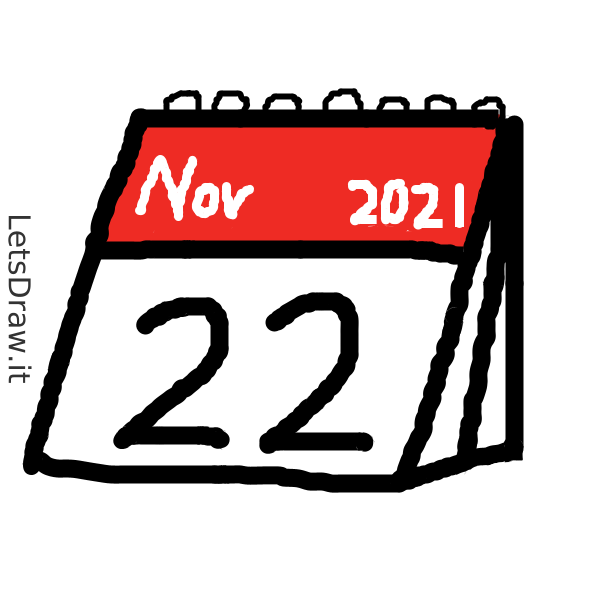 How to draw date / r44eqtpzh.png / LetsDrawIt