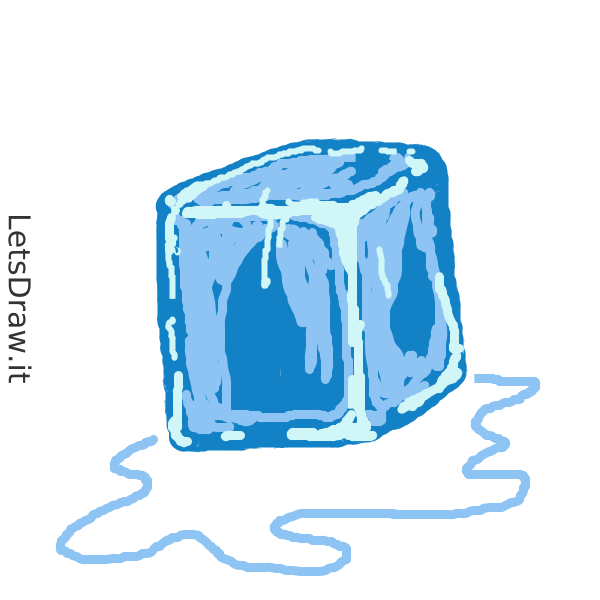 How to draw ice cube / r4gsozeeb.png / LetsDrawIt