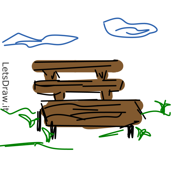 How to draw bench / r6gfrr8qw.png / LetsDrawIt