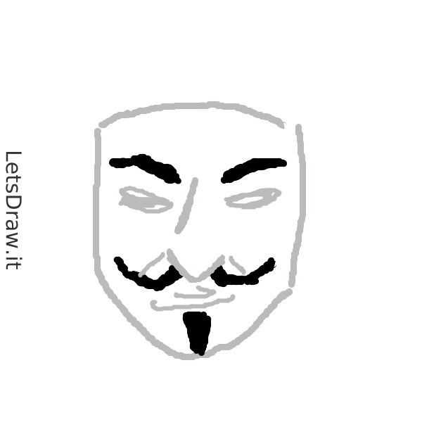 How to draw anonymous mask / r7ykotoi1.png / LetsDrawIt
