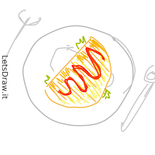 How to draw omelette / r8eipqdr6.png / LetsDrawIt