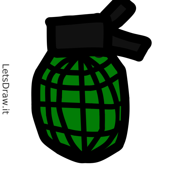 How to draw Grenade / r9k3psnn8.png / LetsDrawIt