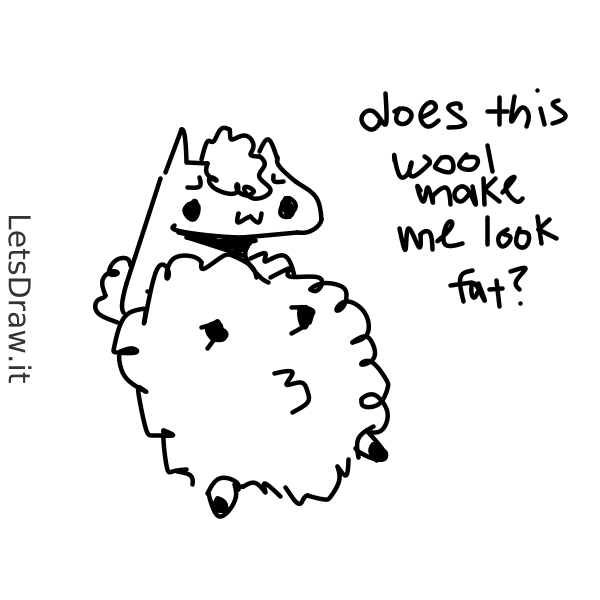 How to draw lamb / rc398uct.png / LetsDrawIt