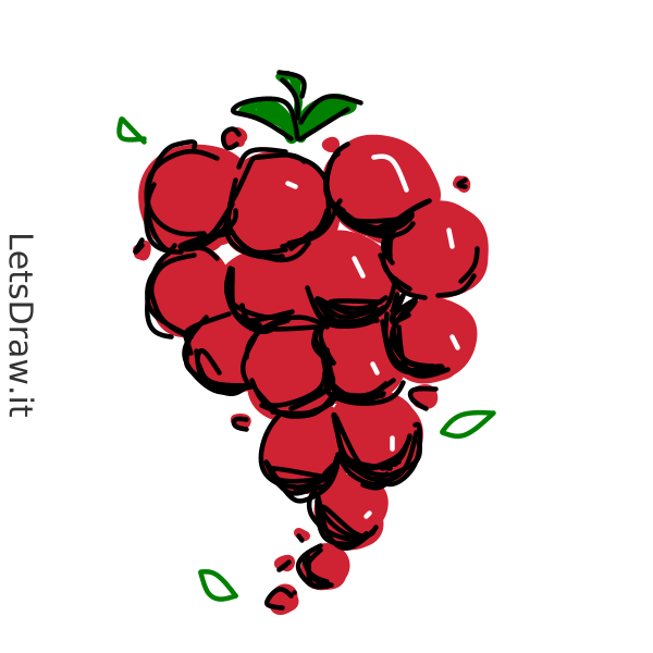 How to draw red grapes / rc7stekw.png / LetsDrawIt