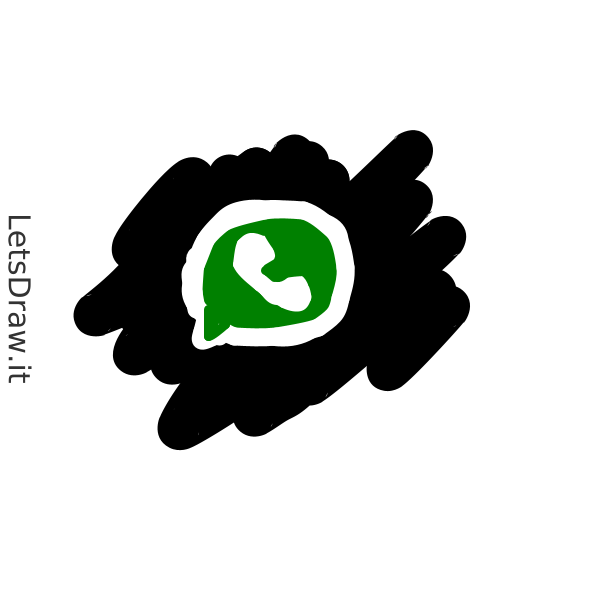How to draw WhatsApp / rcb1dk3r9.png / LetsDrawIt