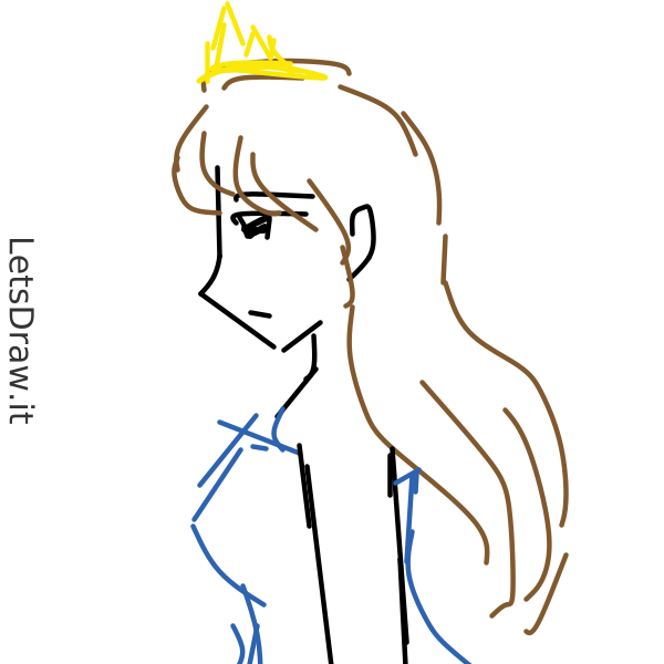 How to draw princess / re1bdpmhn.png / LetsDrawIt