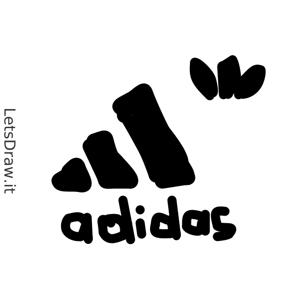 How to draw Adidas / reh9enuws.png / LetsDrawIt