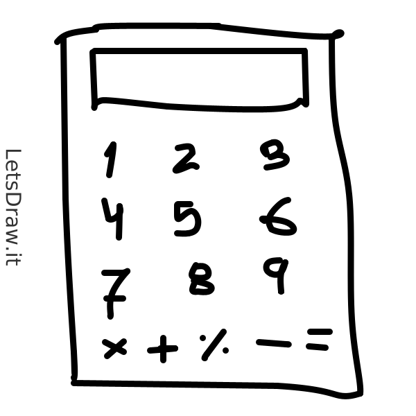 How to draw calculator / rg3peebhj.png / LetsDrawIt