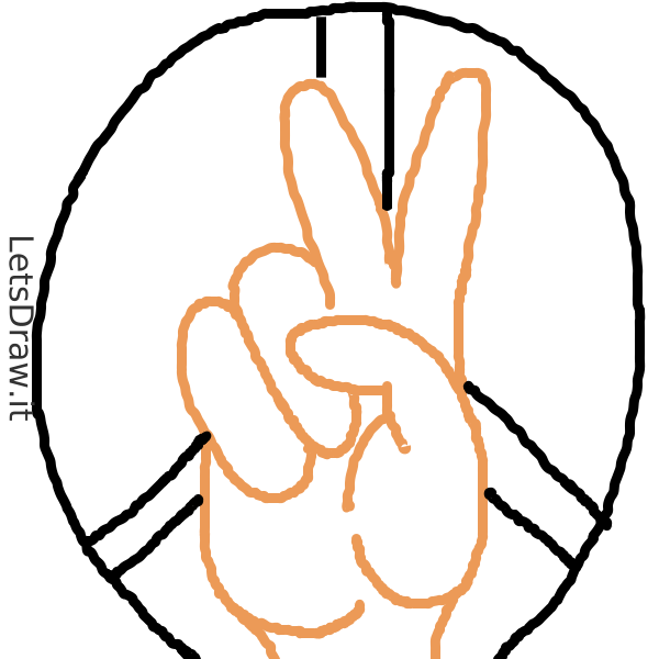 How to draw peace / rgp9xoq4d.png / LetsDrawIt