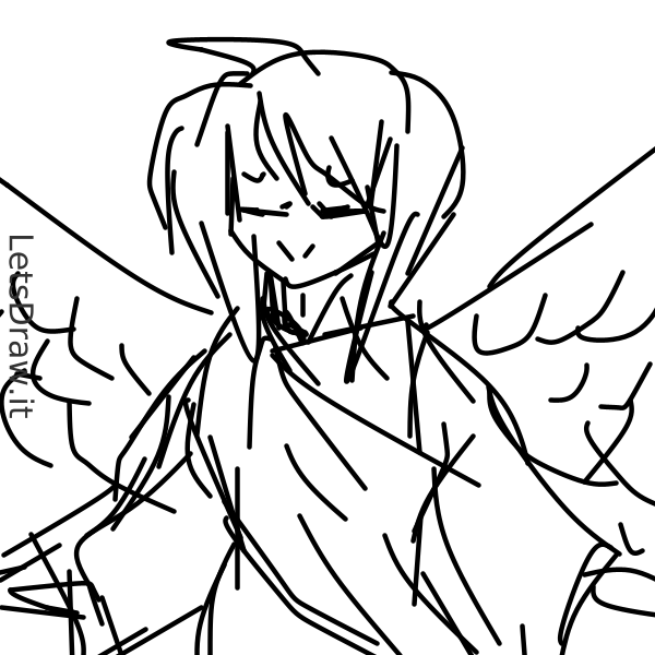 How to draw angel / rhs3bykzn.png / LetsDrawIt