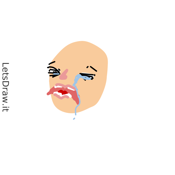 How to draw crying / ri6hrj4de.png / LetsDrawIt