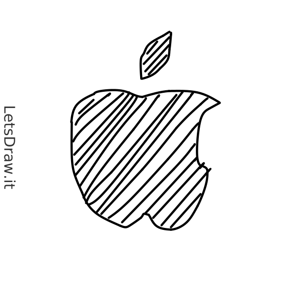 How to draw Apple logo / rk7pp1pqo.png / LetsDrawIt