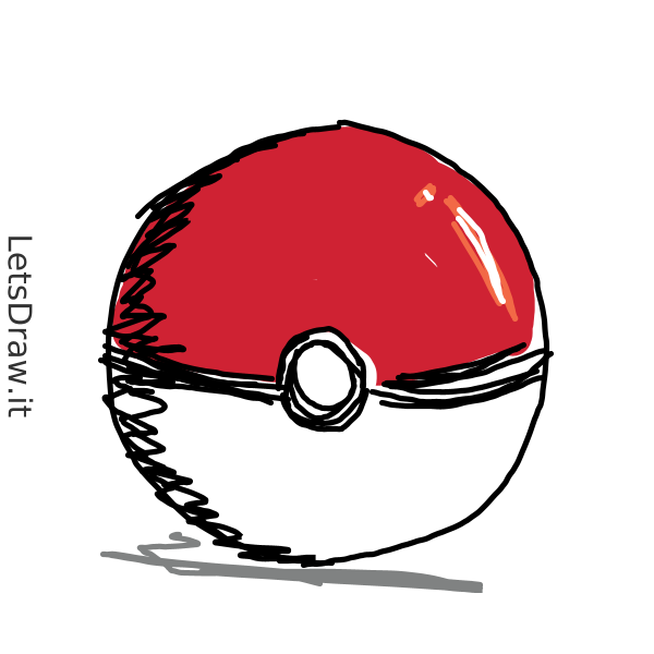 How to draw pokeball / rk91b18cf.png / LetsDrawIt