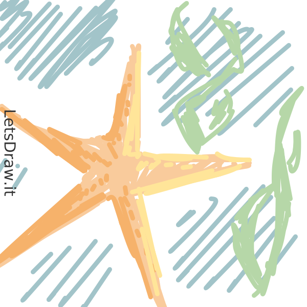 How to draw starfish / rktkfr4zh.png / LetsDrawIt