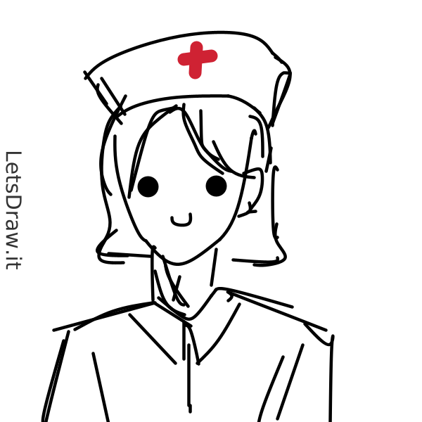 How to draw nurse / rkx1rrmdp.png / LetsDrawIt