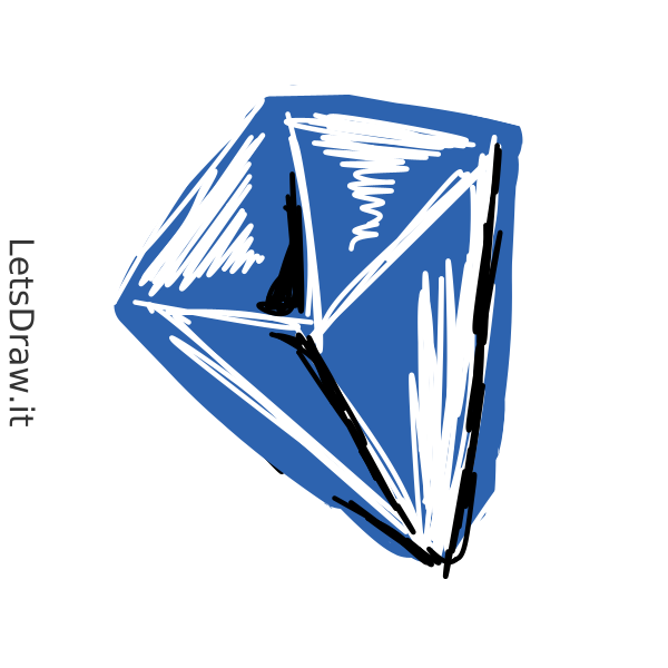 How to draw crystal / rnkgnf5d9.png / LetsDrawIt