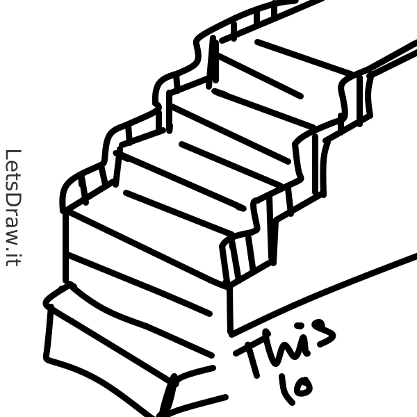How to draw stairs / rofurq7kn.png / LetsDrawIt