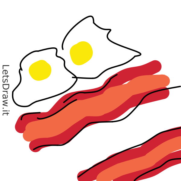 How to draw bacon / rqhod3ynr.png / LetsDrawIt