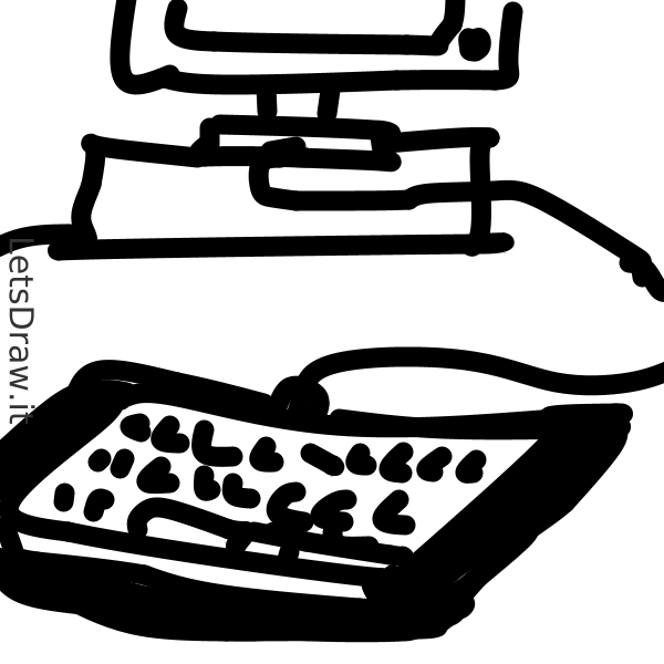 How to draw keyboard / rqknf684u.png / LetsDrawIt