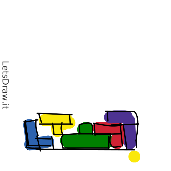 How to draw Tetris / LetsDrawIt