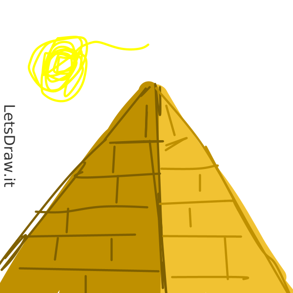 How to draw pyramid / rxbcnuotz.png / LetsDrawIt