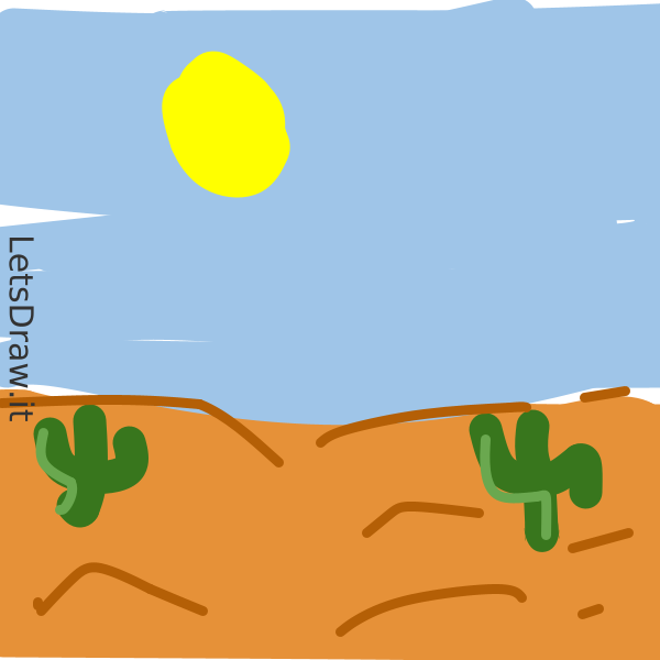 How to draw desert / rygx8dyhu.png / LetsDrawIt