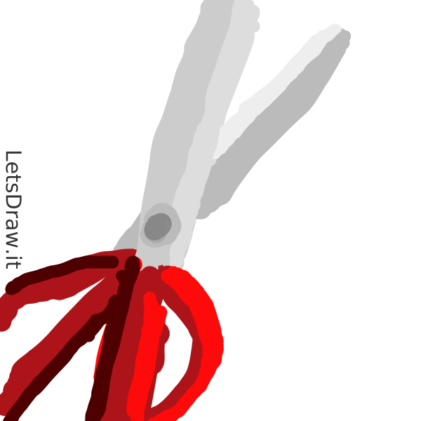 How to draw pair of scissors / ryihtjh84.png / LetsDrawIt