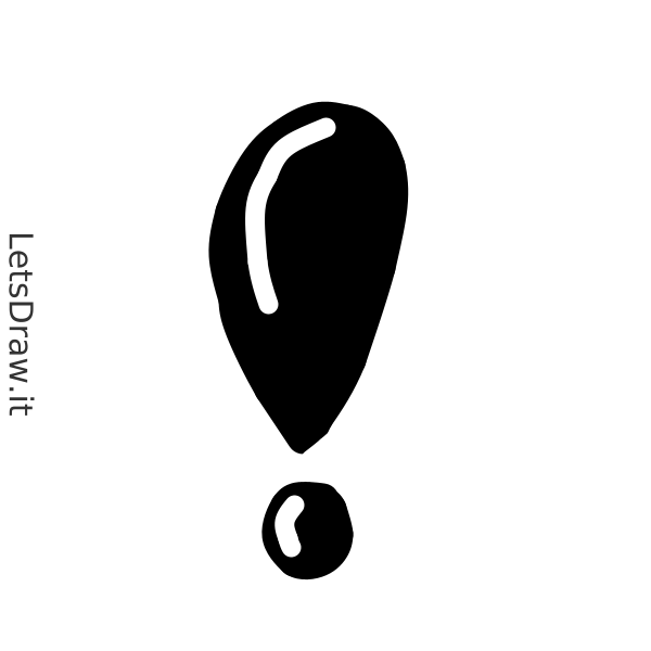 How to draw exclamation mark / rymqjw9e.png / LetsDrawIt