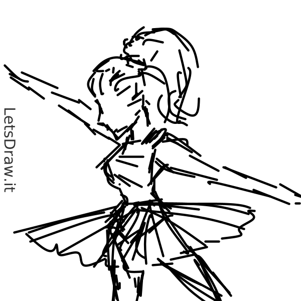 How to draw dancer / ryuwgjhx3.png / LetsDrawIt