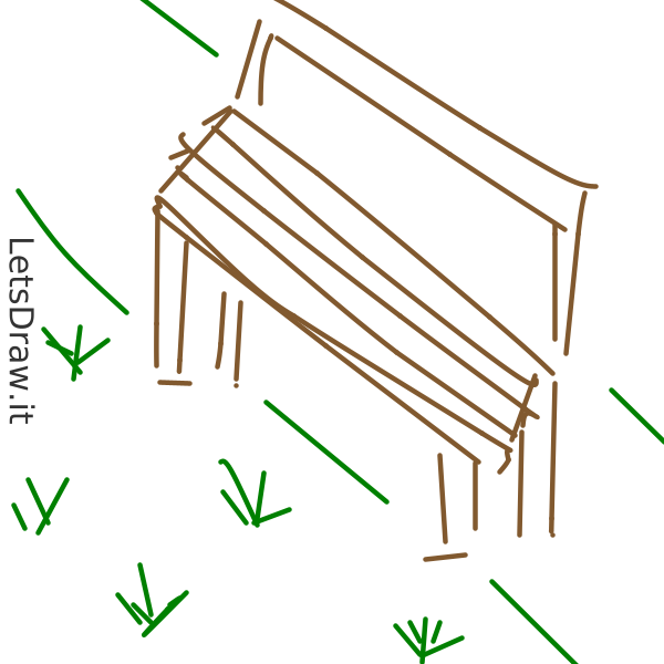 How to draw bench / rzjno3h7.png / LetsDrawIt