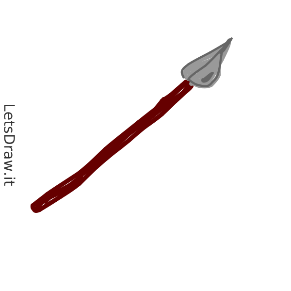 How to draw spear / rzngf5gmc.png / LetsDrawIt
