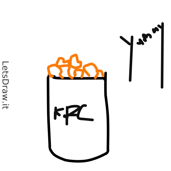 How to draw chicken nuggets / s35xk67zx.png / LetsDrawIt