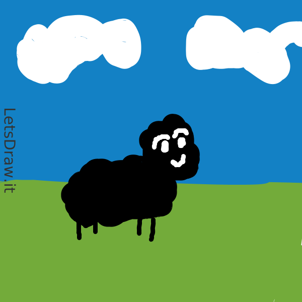 How to draw black sheep / s4j6x6skw.png / LetsDrawIt