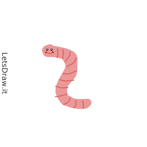 How to draw worm / s8w5nsabi.png / LetsDrawIt