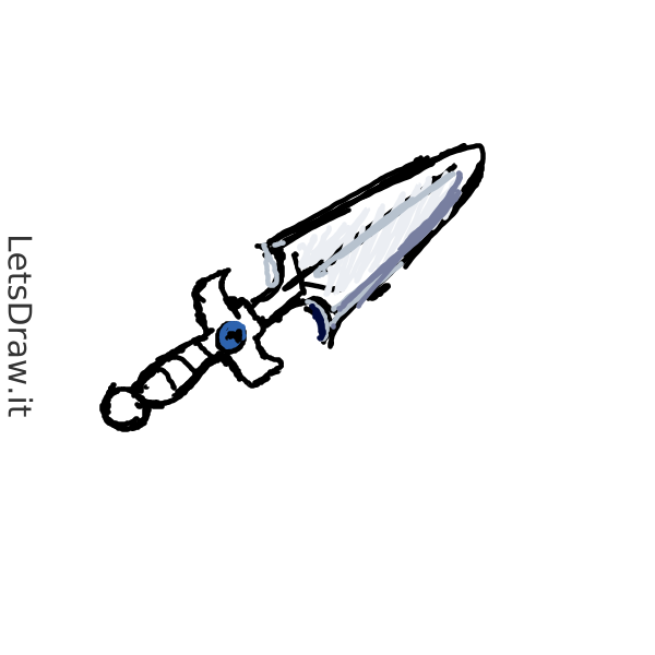 How to draw dagger / s9bbtzfp9.png / LetsDrawIt