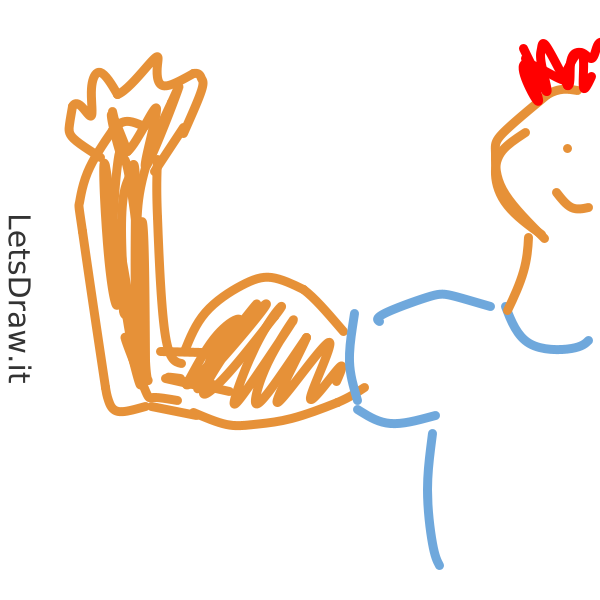 How to draw muscle / sakmepefp.png / LetsDrawIt