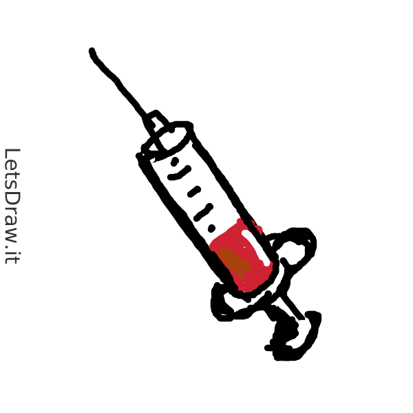 How to draw Syringe / sako8uoxp.png / LetsDrawIt