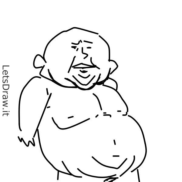 How to draw fat man / sbf7fbp76.png / LetsDrawIt