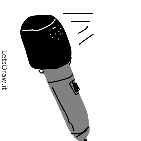 How to draw microphone / scak7hzg.png / LetsDrawIt