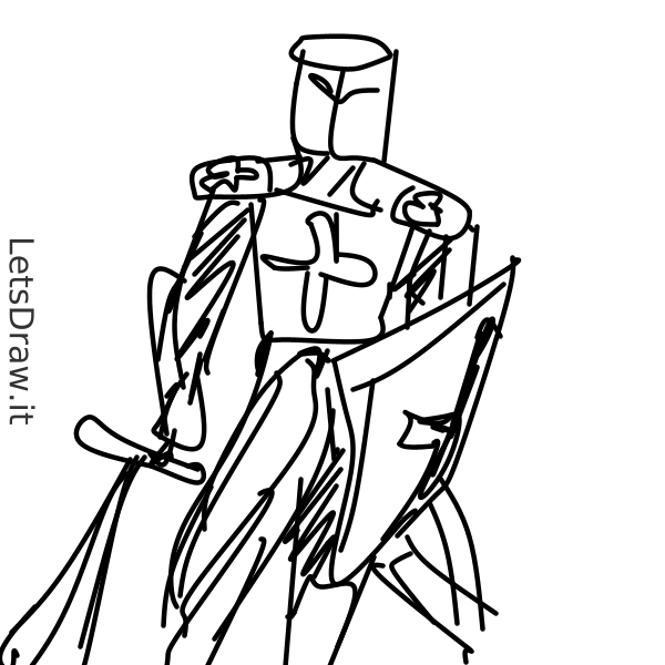 How to draw warrior / scxrent1e.png / LetsDrawIt