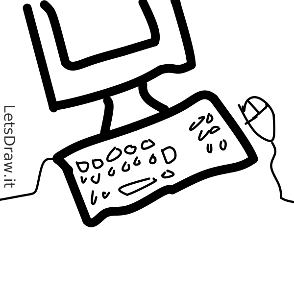 How to draw keyboard / sg3hg9p8.png / LetsDrawIt