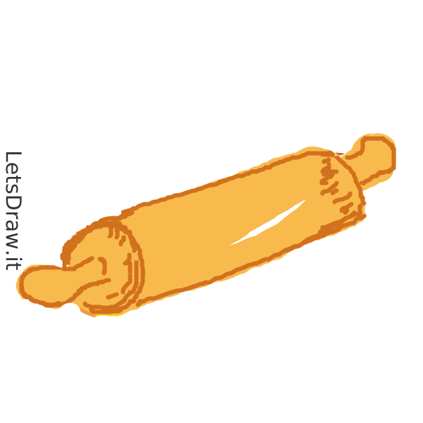 How to draw rolling pin / sgt5o9uzw.png / LetsDrawIt